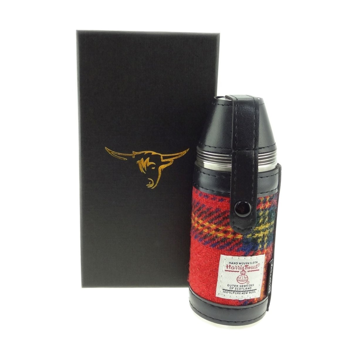 Harris Tweed Hunting Flask - Royal Stewart (COL024) — Heritage Of Scotland