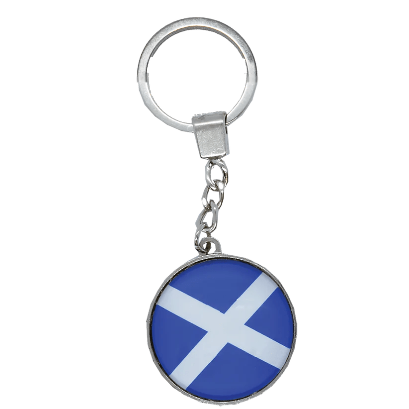 Scottish Keyrings – Glass-Look Saltire & Westies or Hand-Painted Westi ...