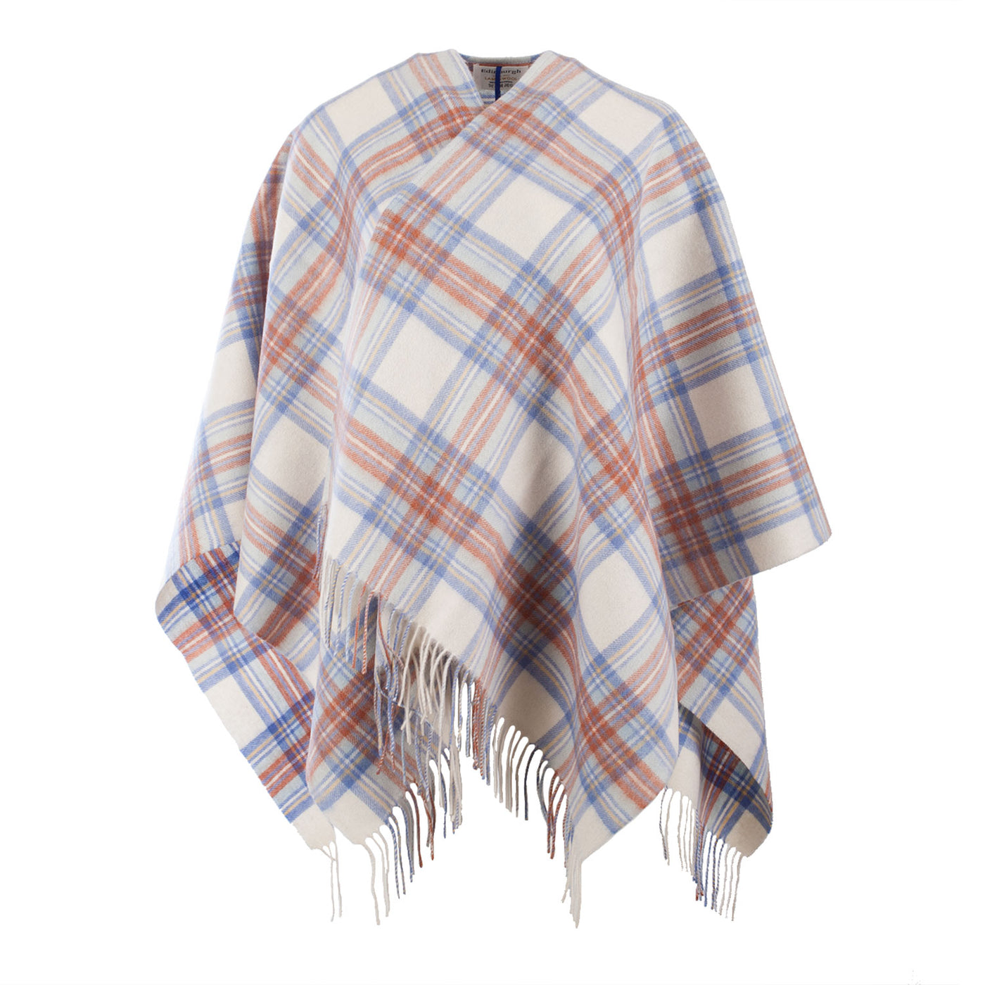Edinburgh Lambswool Mini Cape STEWART MUTED BLUE | Heritage of Scotla ...